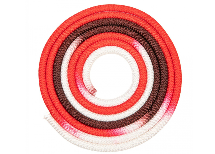 Amaya MULTICOLOR competition rope Red - Maroon - White – Gymnashop ApS